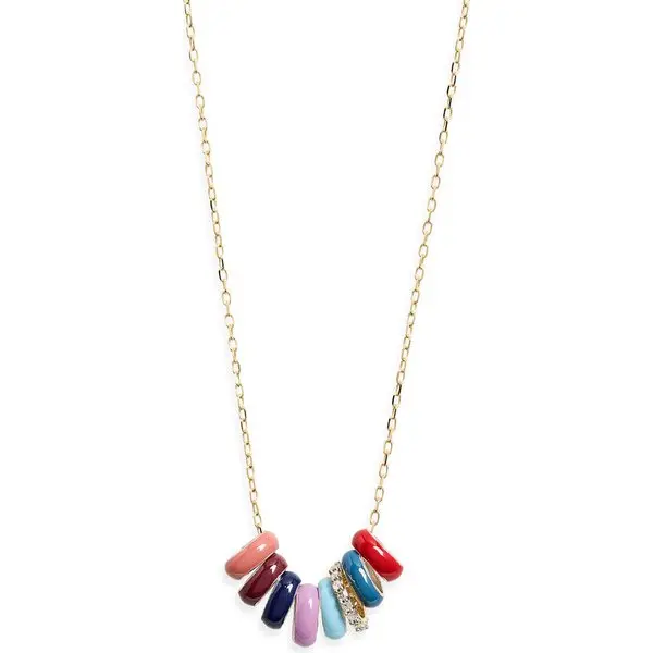 Adina Reyter French Kiss Diamond Rager Necklace - Gold Multi