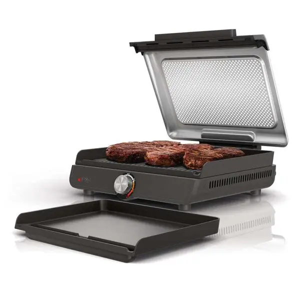 NINJA Sizzle Indoor Grill & Griddle - Grey/stainless Steel