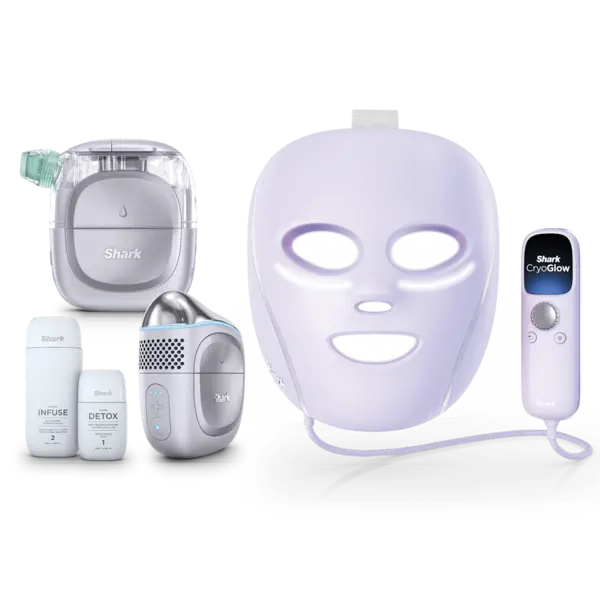 SHARK Facialpro Glow & Cryoglow Bundle In Lilac - Blue Frost