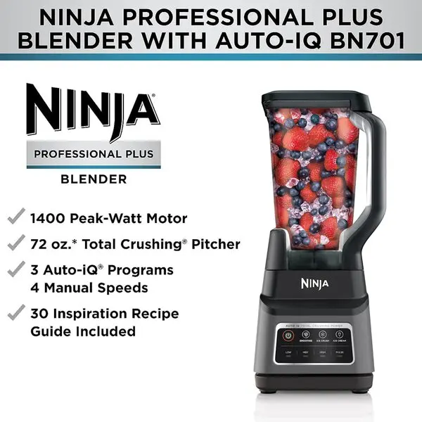 NINJA Professional Plus Blender With Auto-iq - Grey