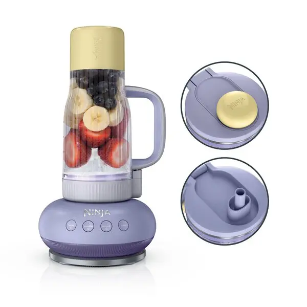 NINJA Blendboss Tumbler Blender With Travel Tumbler & Removable Straw - Lavender Lemonade