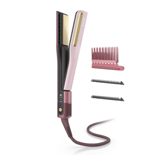 SHARK Silkipro Straight Wet To Dry Straightener & Rapid Blow Dryer - Rose Petal