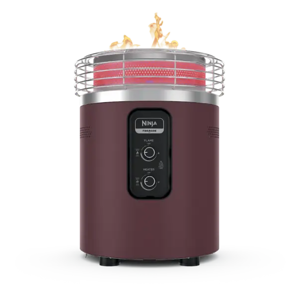 NINJA Fireside360 Fire Pit And Outdoor Heater In Maroon - Future Maroon