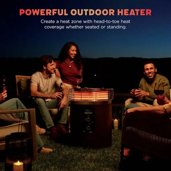 NINJA Fireside360 Fire Pit And Outdoor Heater In Maroon - Future Maroon