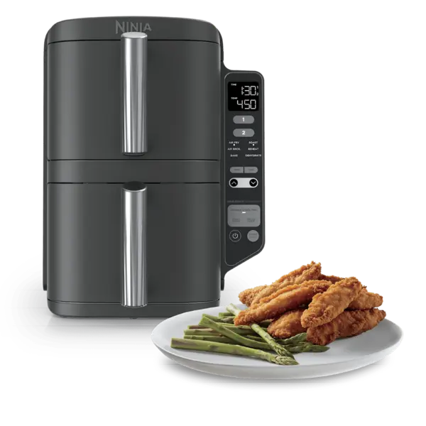 NINJA Doublestack 8 Qt & 2-basket Air Fryer - Pantone Black C