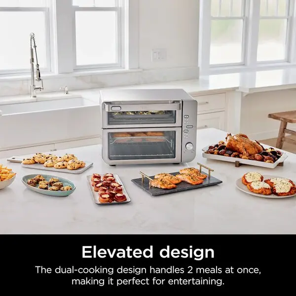 NINJA Double Stack Xl Countertop Oven And Air Fryer - Stainless