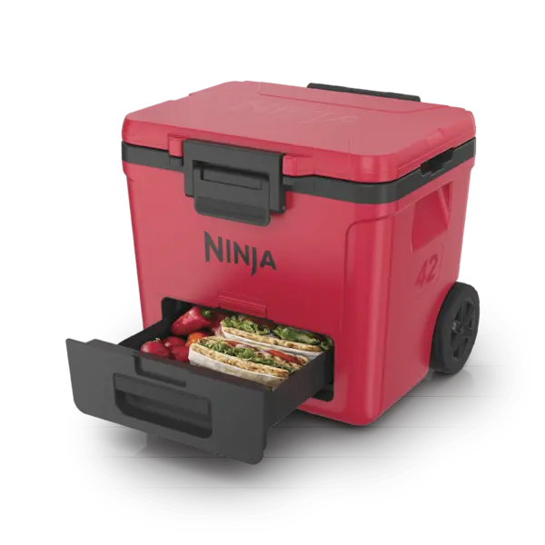 NINJA Frostvault 42qt Cooler With Wheels - Red