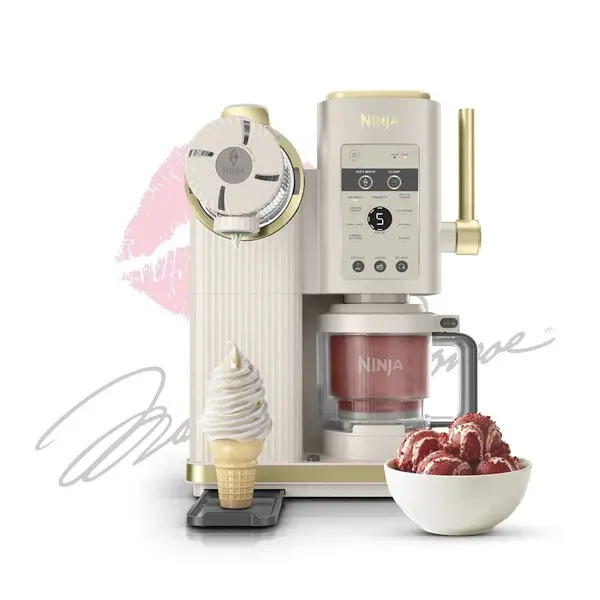 NINJA Creami Scoop & Swirl Marilyn Monroe Collection Ice Cream & Soft Serve Maker In Stone /gold - Stone/gold