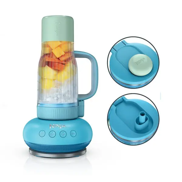 NINJA Blendboss Personal Blender And Tumbler - Blue Raspberry