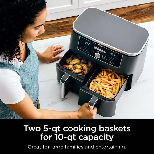 NINJA Foodi 10-qt Dual Air Fryer - Grey