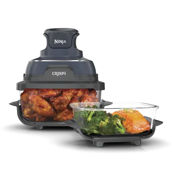 NINJA Crispi 4-in-1 Portable Glass Air Fryer Cooking System - Cyberspace