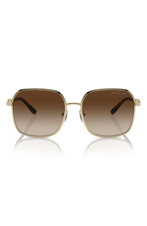 Michael Kors Cadiz 58mm Square Sunglasses - Brown Gradient