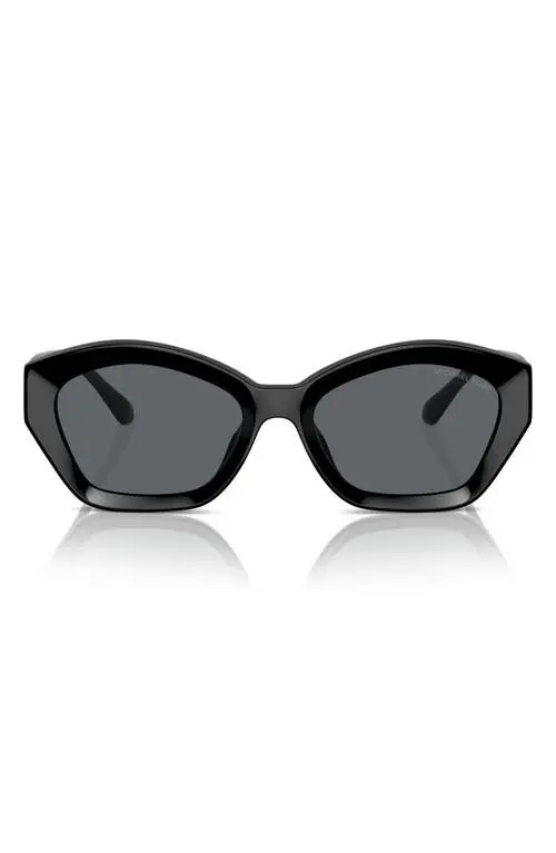 Michael Kors Bel Air 54mm Geometric Sunglasses - Black