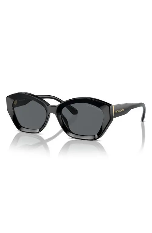 Michael Kors Bel Air 54mm Geometric Sunglasses - Black