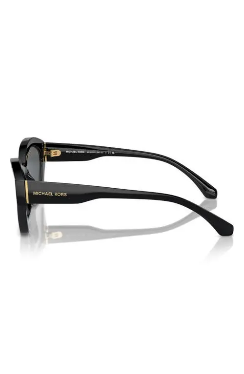 Michael Kors Bel Air 54mm Geometric Sunglasses - Black