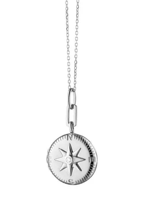 Monica Rich Kosann Travel Locket Necklace - Sterling Silver
