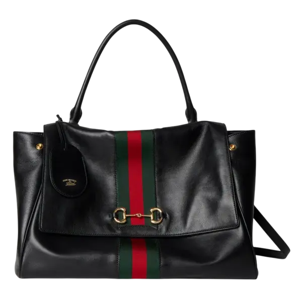 Gucci Paparazzo Large Top Handle Bag - Black