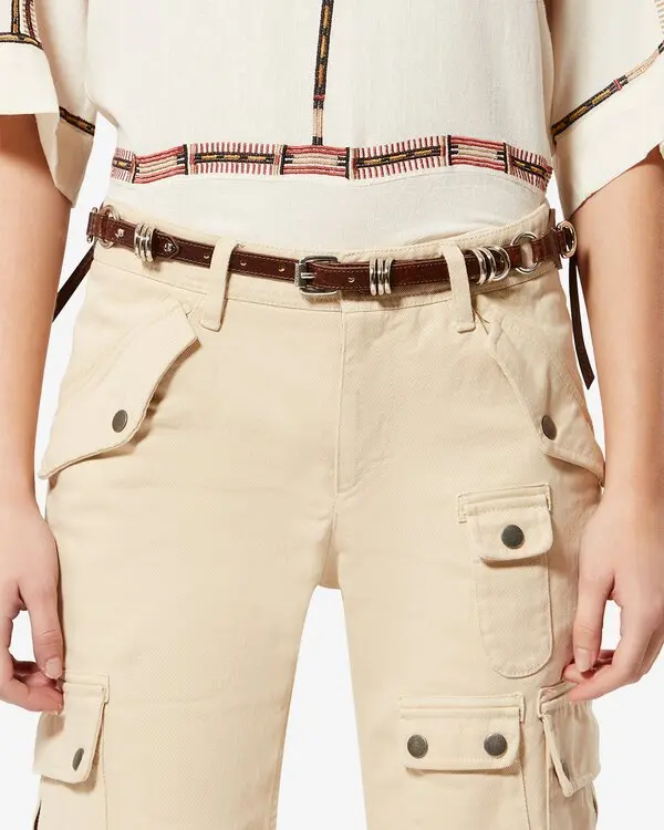 Isabel Marant Bolton Leather Belt - Chocolate