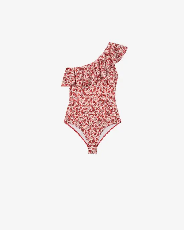 Isabel Marant Sicilya Floral One-piece Swimsuit - Red