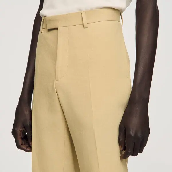 Sandro Wool Suit Trousers - Sand