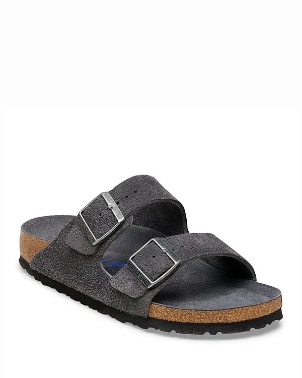 BIRKENSTOCK Arizona Slide Sandals - Charcoal