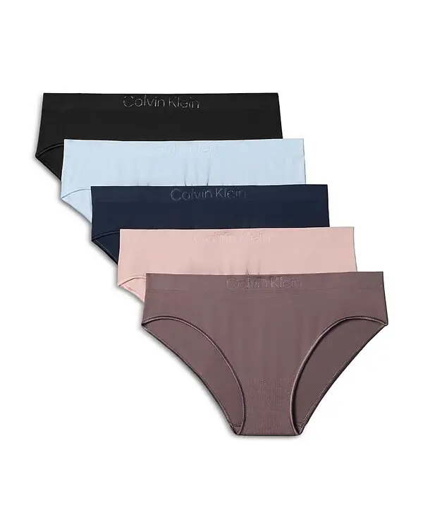 Calvin Klein Bonded Flex Seamless Bikini Briefs, Pack Of 5 - Multi