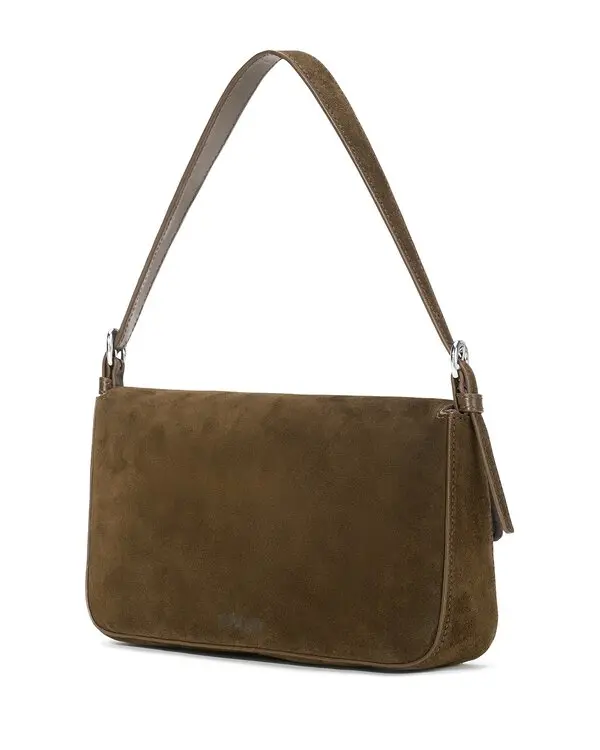 Staud Harlow Suede Shoulder Bag - Truffle Suede