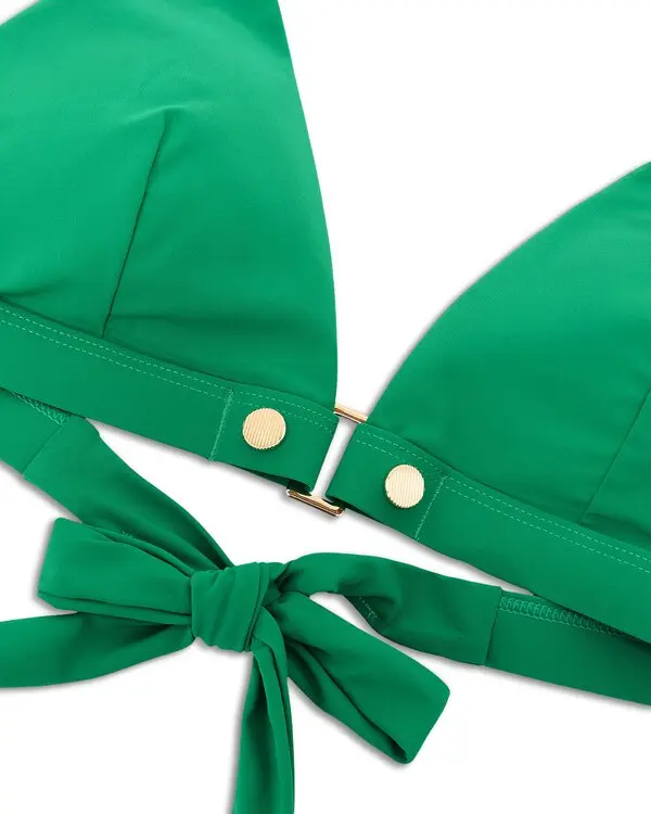 REISS Sandy Bikini Top - Green