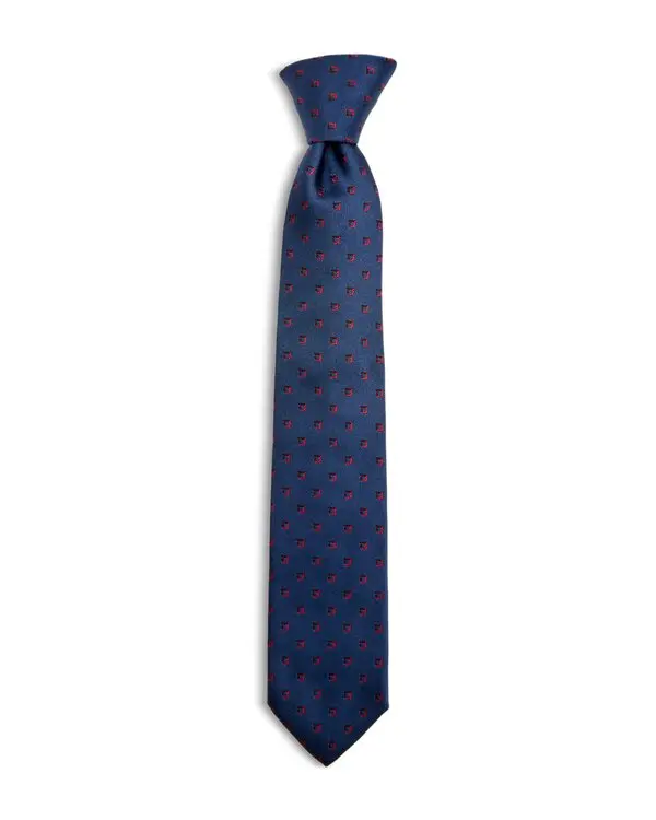 FERRAGAMO Silk Gancini Necktie - Blue