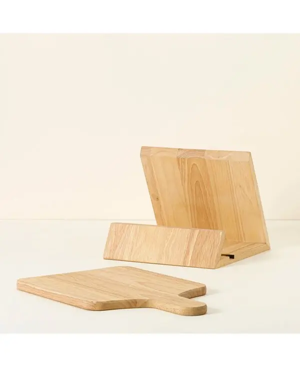 UNCOMMON GOODS Cutting Board & Cookbook Stand Karmic Creations