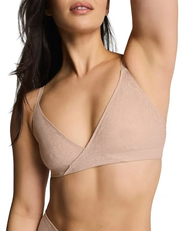Spanx Supersmooth Day To Date Night Lace Bralette - Chai