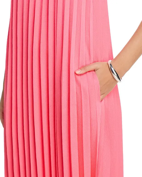 UNGARO Beverly Pleated Maxi Dress