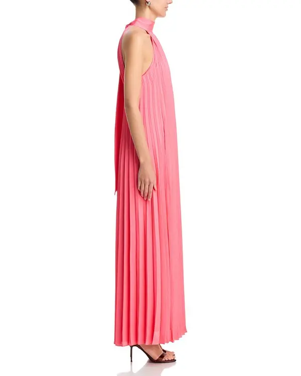UNGARO Beverly Pleated Maxi Dress