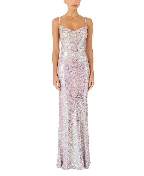 Jenny Packham Foxx Embellished Gown - Lavender