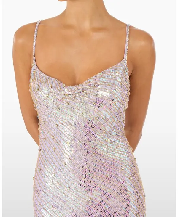 Jenny Packham Foxx Embellished Gown - Lavender
