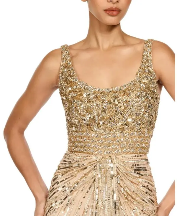 Jenny Packham Elixir Sequin-embellished Maxi Dress - Illusion