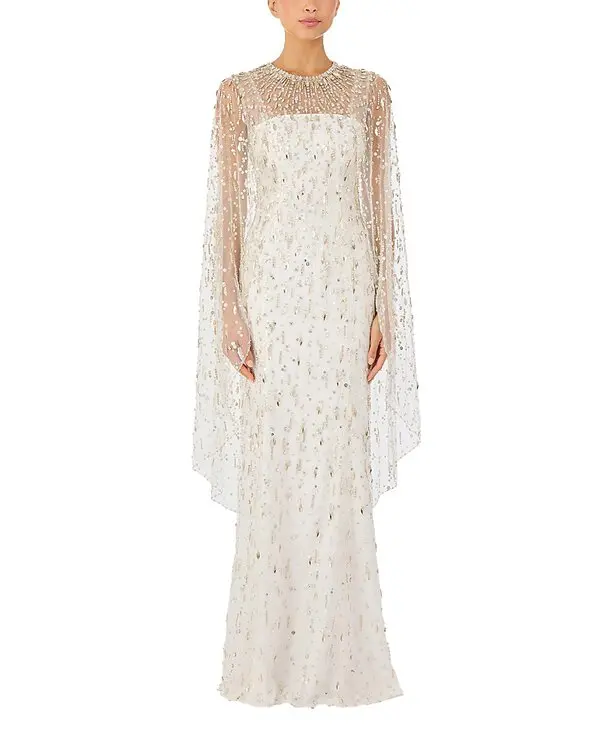 Jenny Packham Hestia Embellished Gown - Vanilla