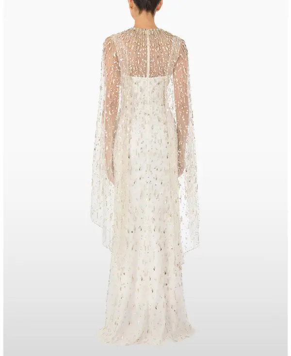 Jenny Packham Hestia Embellished Gown - Vanilla