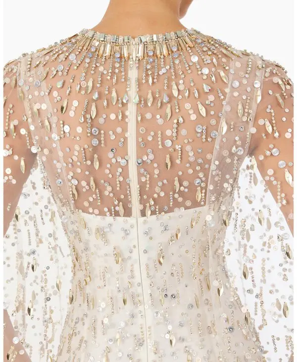Jenny Packham Hestia Embellished Gown - Vanilla