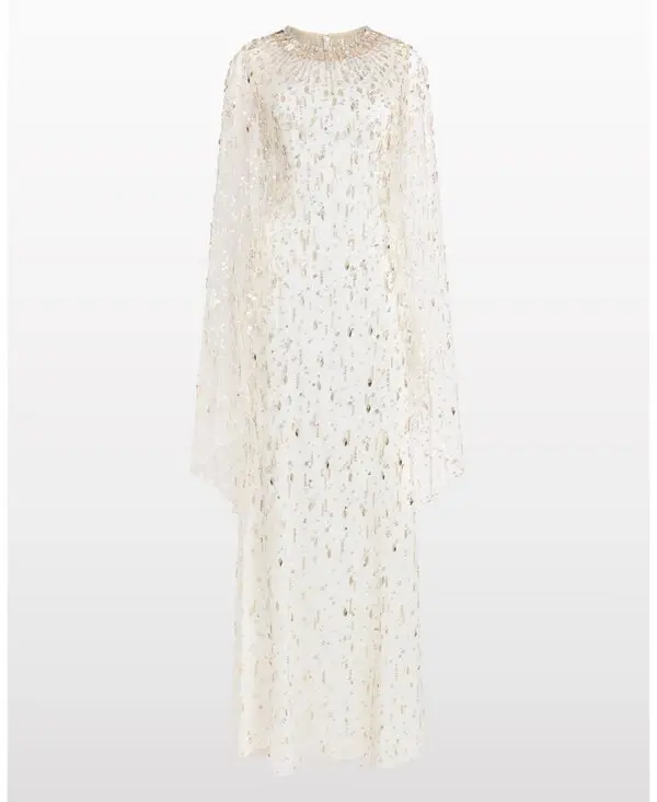 Jenny Packham Hestia Embellished Gown - Vanilla