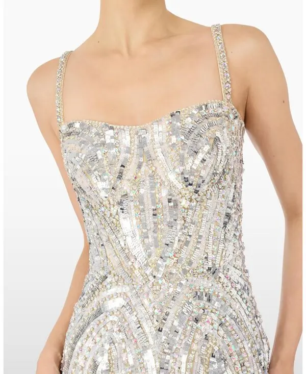 Jenny Packham Rebecca Sequin-embellished Mini Dress - Parchment