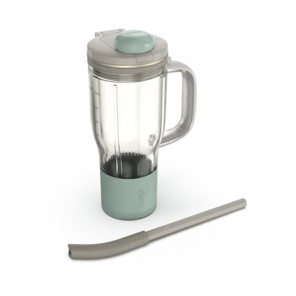 NINJA Blendboss Travel Tumbler And Straw In Blender - Stone