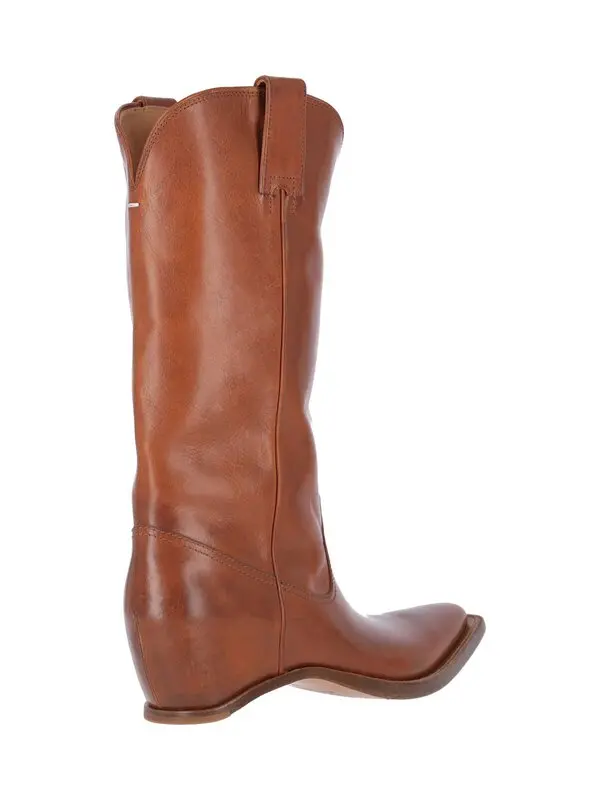 MAISON MARGIELA Heel-less Boots - Brown