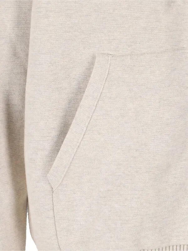Thom Browne Bar Zip Up Sweatshirt - Beige