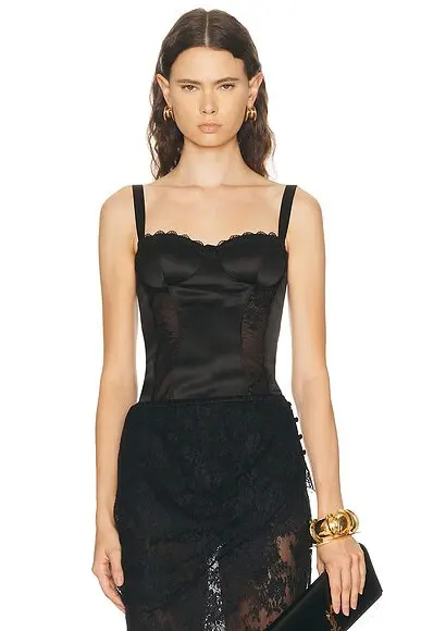 NICHOLAS Dara Paneled Lace Top
