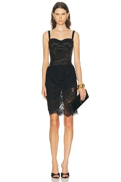 NICHOLAS Dara Paneled Lace Top