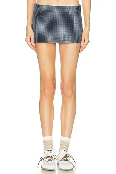 Miu Miu Check Skort