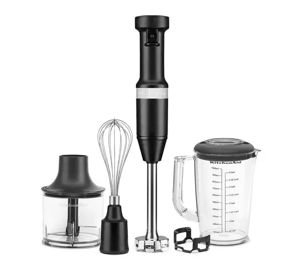 KITCHENAID Corded Variable Speed Hand Blender W / Accessories - One-color