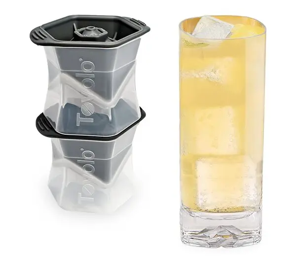 TOVOLO Colossal Cube Ice Molds Set Of 2 - One-color