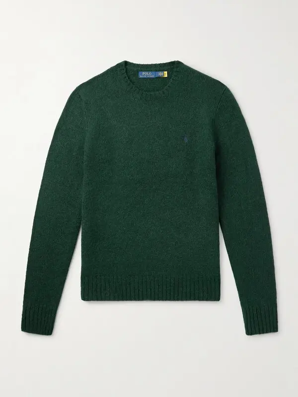 Polo Ralph Lauren Logo-embroidered Knitted Sweater - Green